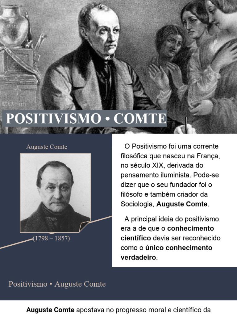 Auguste Comte | PDF | Positivismo | Science