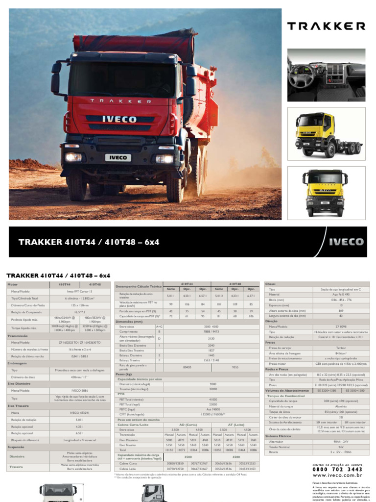 Catalogo Iveco Trakker | PDF | Eixo | Freio