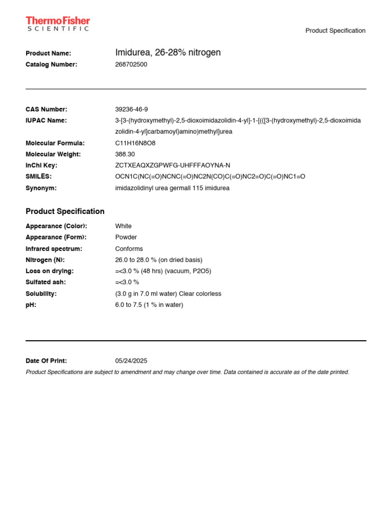 Germall 115 Product Specifications | PDF