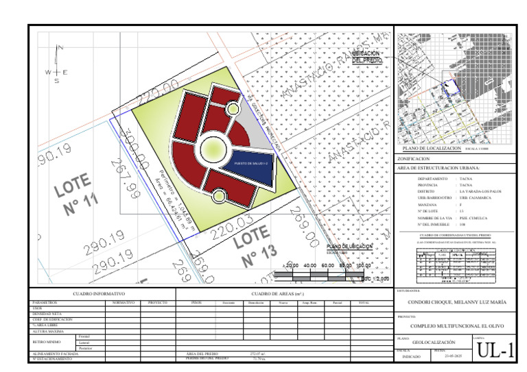 Conjunto Multifuncional Plano de Ubicación | PDF | Urbanización | Planificación
