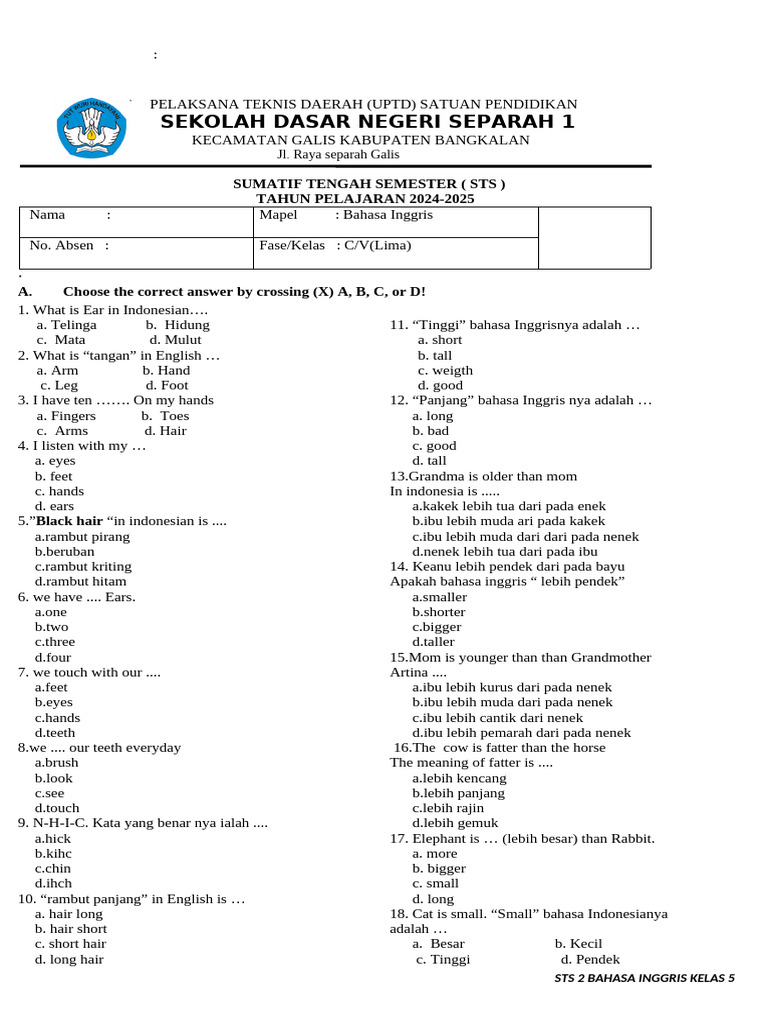 STS Big Kelas 5 Sem 2 | PDF