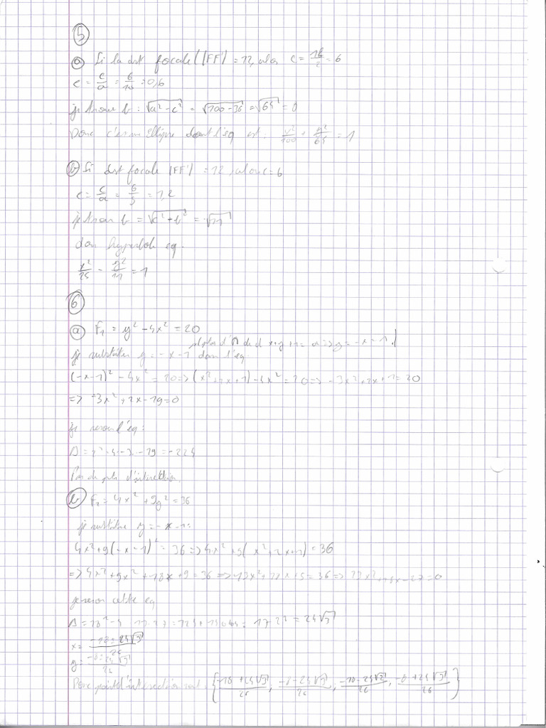 Math Conique 6 | PDF