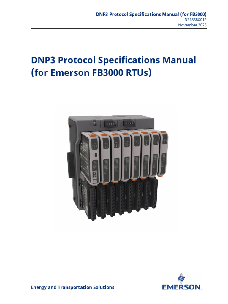 Dnp3 Protocol Specifications Manual (For Emerson Fb3000 Rtus) | PDF ...