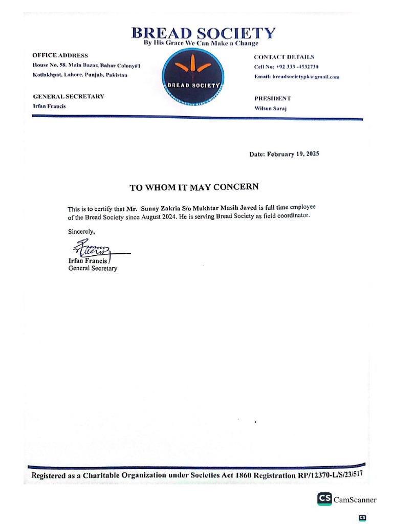 Experience Letter | PDF