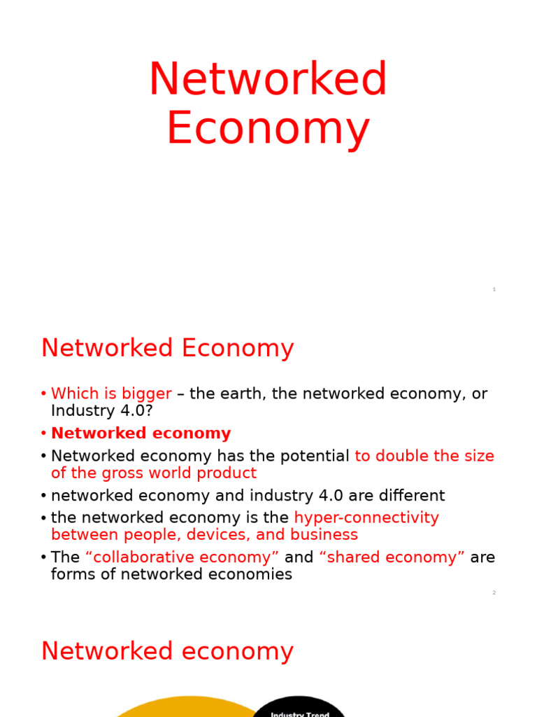Understanding the Networked Economy | PDF | Internet Of Things ...