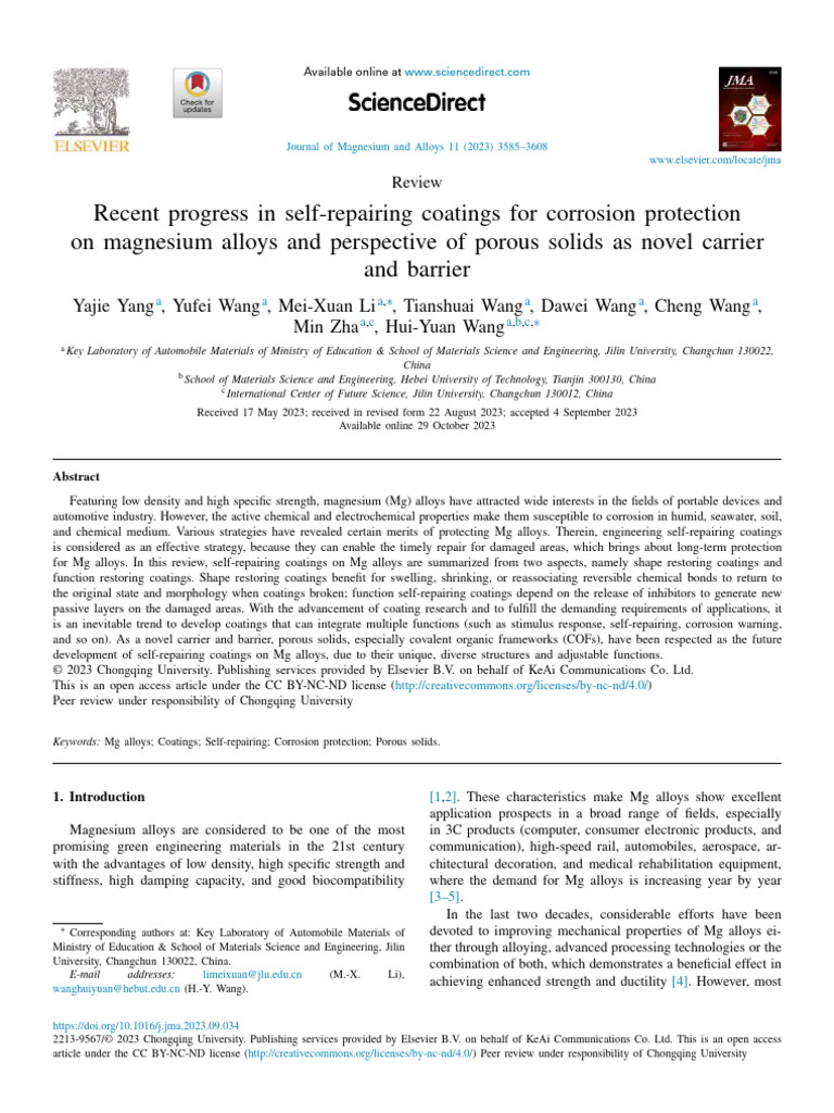 T1.1 Fallas ArticuloOriginal Eq3 (PDF) | PDF | Corrosion | Magnesium