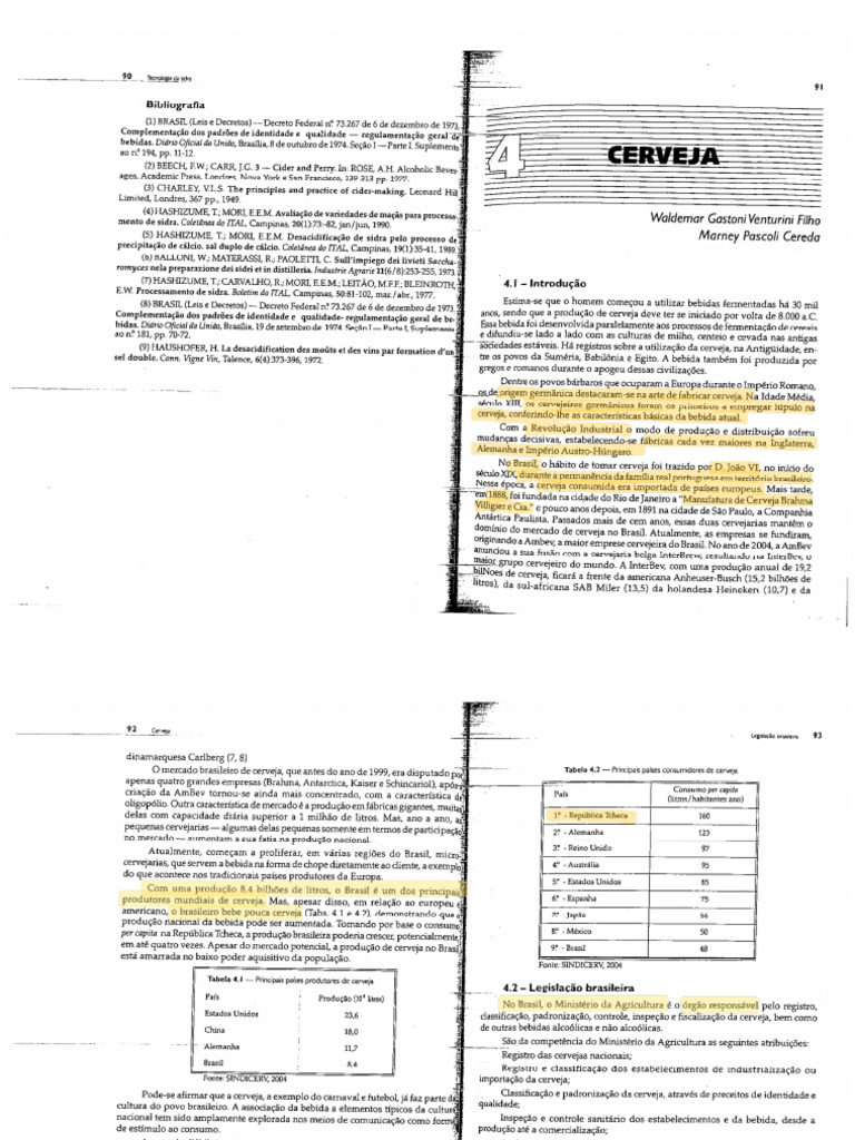 Livro Biotecnologia-Industrial - Cap 4 - Cerveja - 250423 - 190228 | PDF