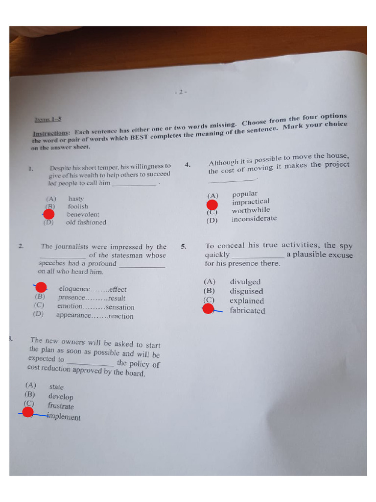 CSEC English A June 2020 P1 Solutions | PDF