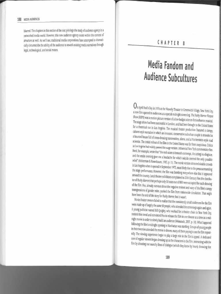 Essential reading_Media fandom and audience subcultures | PDF