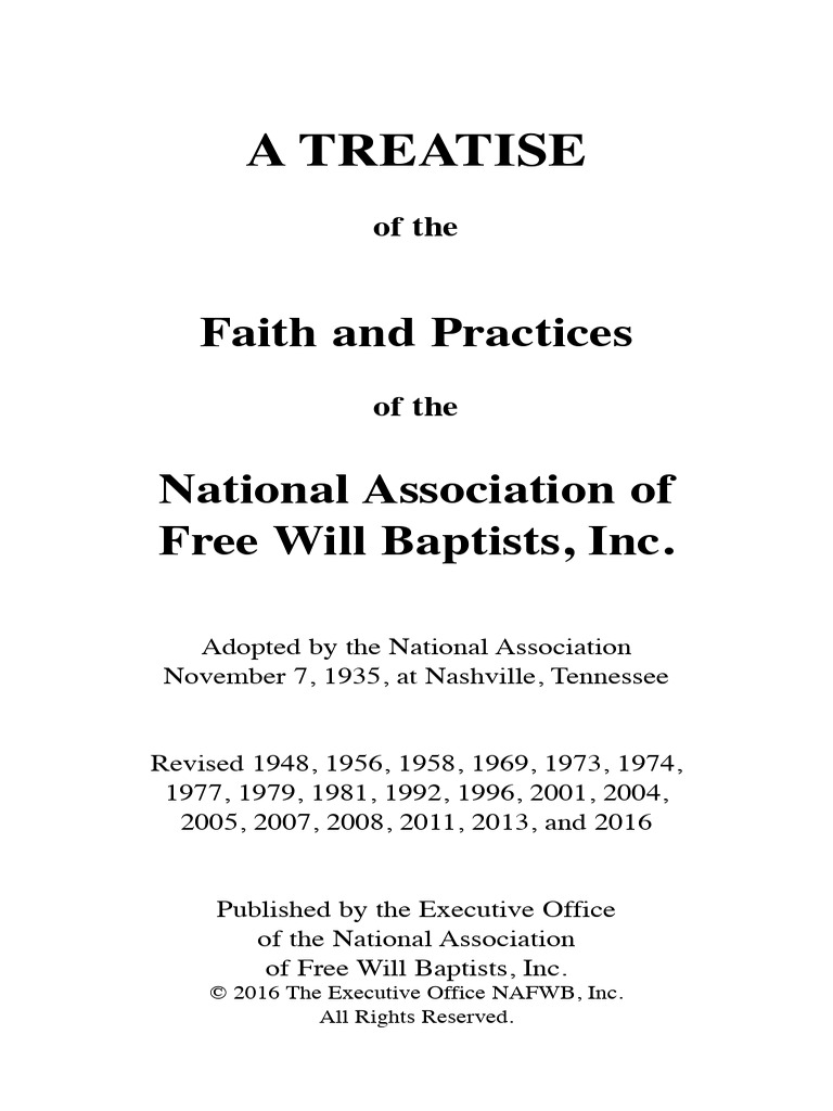 2016 FWB Treatise | PDF | Justification (Theology) | Salvation