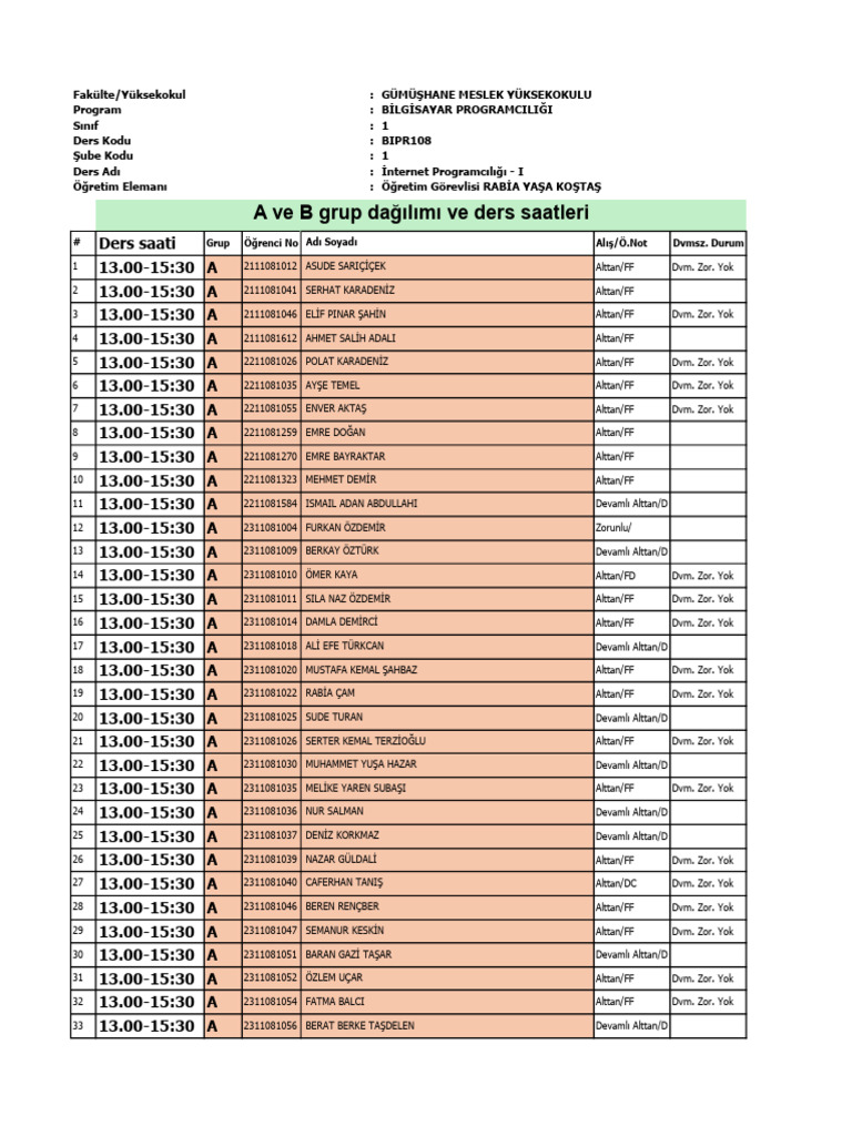 Internet Programciligi-grup Dagilimi | PDF
