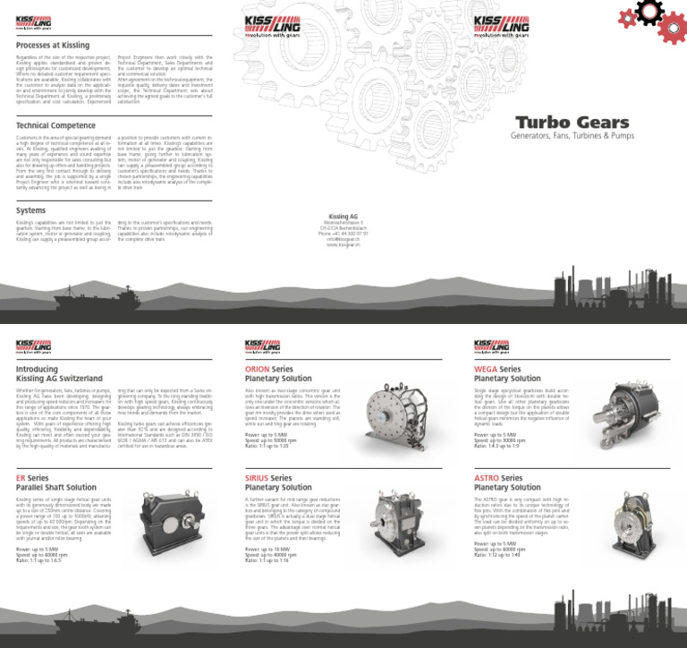 Flyer - Turbo - Reductores Alta Velocidad | PDF | Gear | Machines