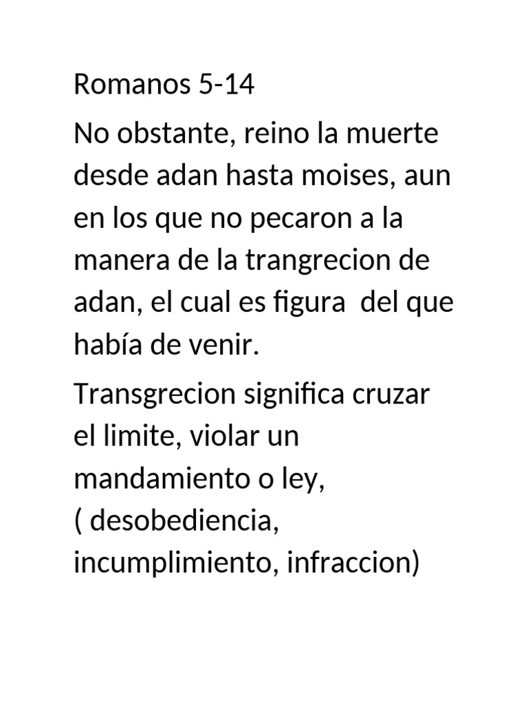 Romanos 5 | PDF