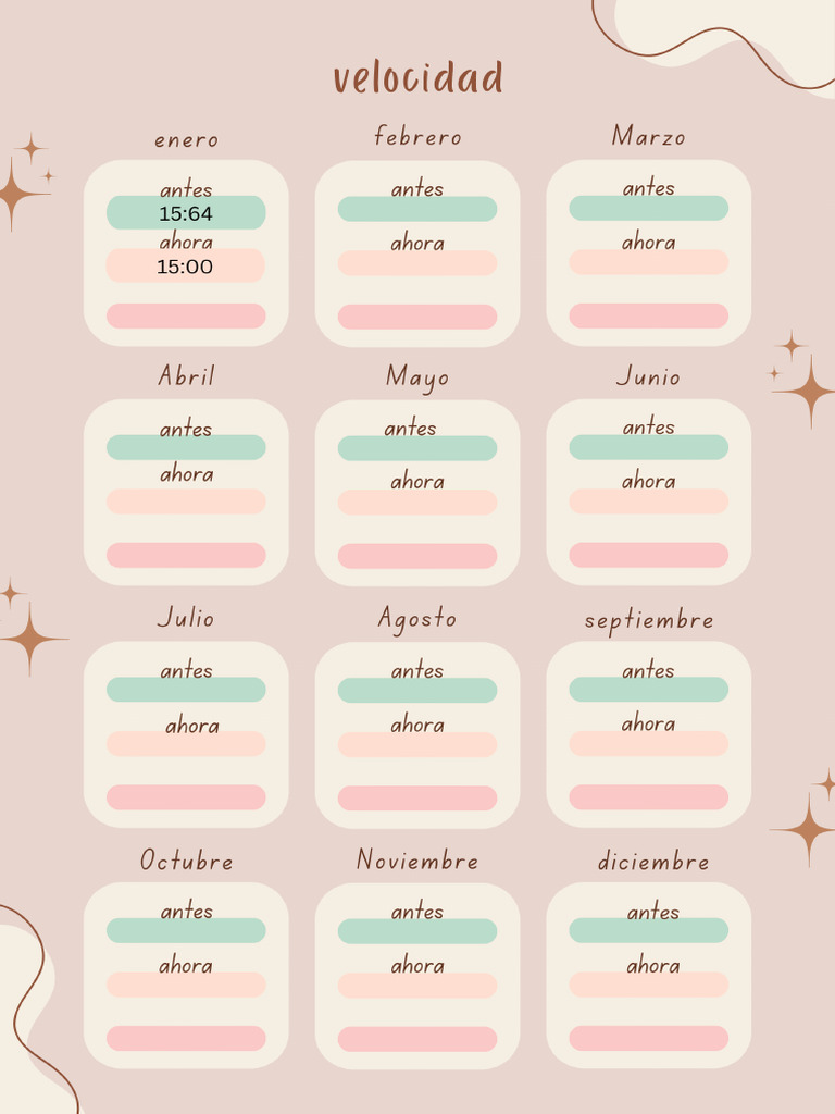 Green and Pink Weight Loss Tracker Personal Planner | PDF
