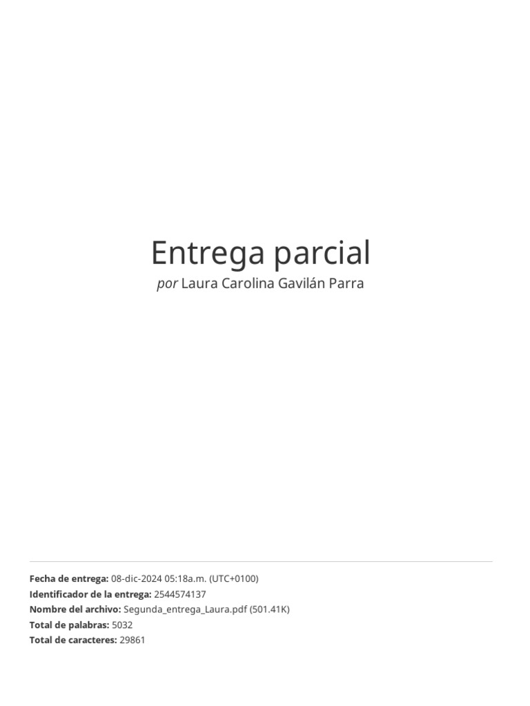 Entrega Parcial - RevTurnitin | PDF