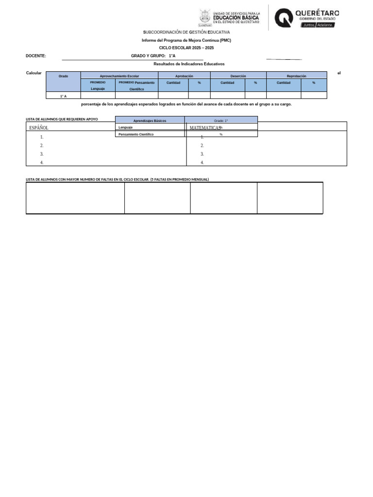 Informe Individual PMC | PDF