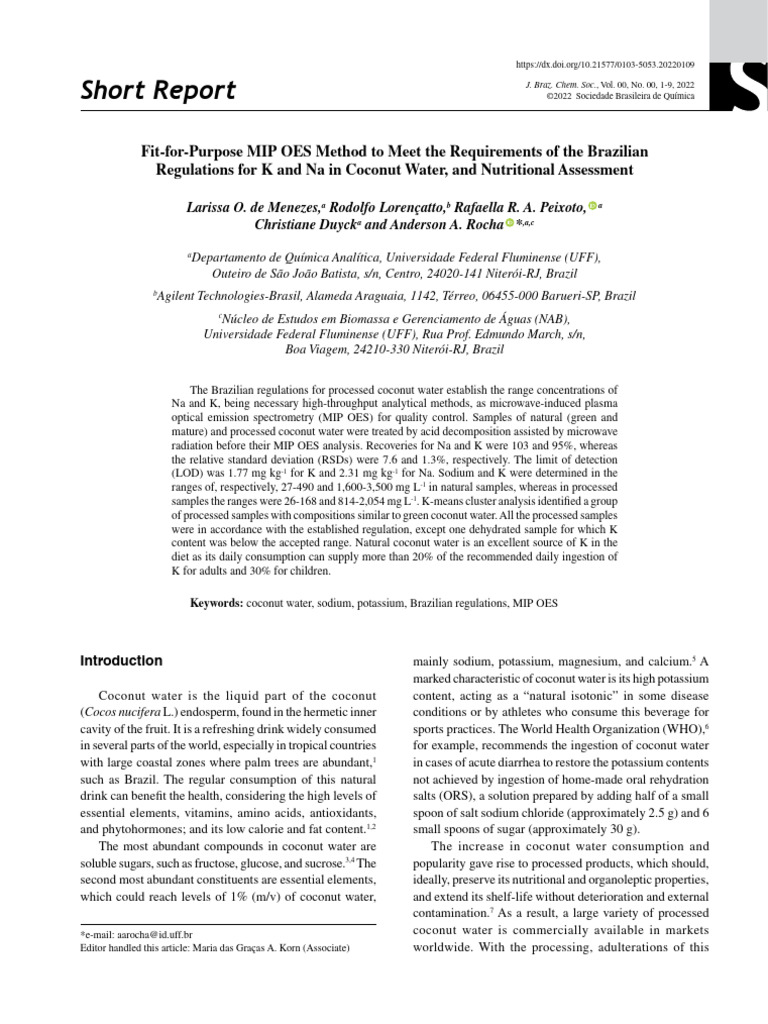 Fit-for-Purpose MIP OES Method To Meet The Requirements of The ...