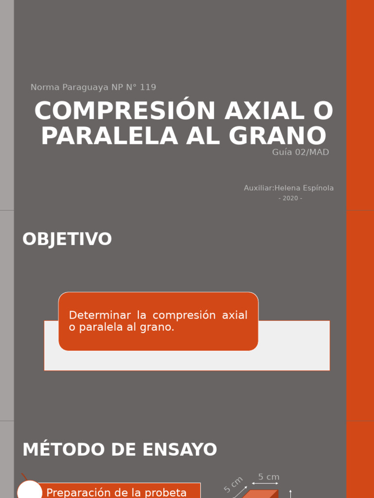 Compresión Axial de Madera | PDF | Ingeniería mecánica | Física ...