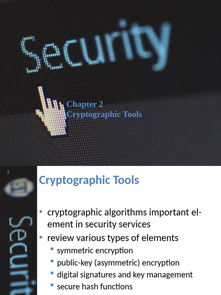 Ch2 Cryptographic Tools | PDF | Cryptography | Public Key Cryptography