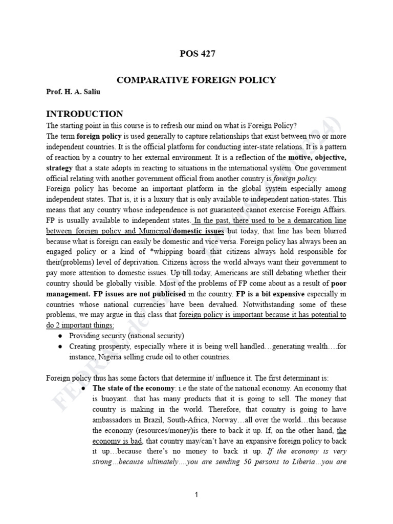 Understanding Foreign Policy Dynamics | PDF | Science | Peacekeeping