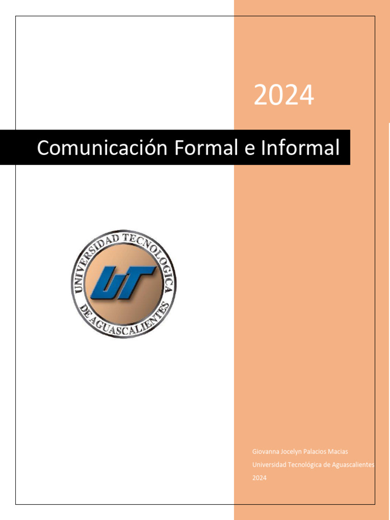 Comunicación Formal e Informal: Comparativa | PDF | Comunicación ...