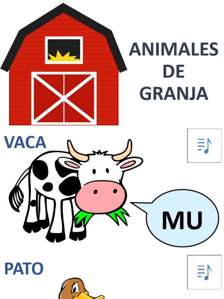 ONOMATOPEYAS de Animales de Granja para Infantil | PDF