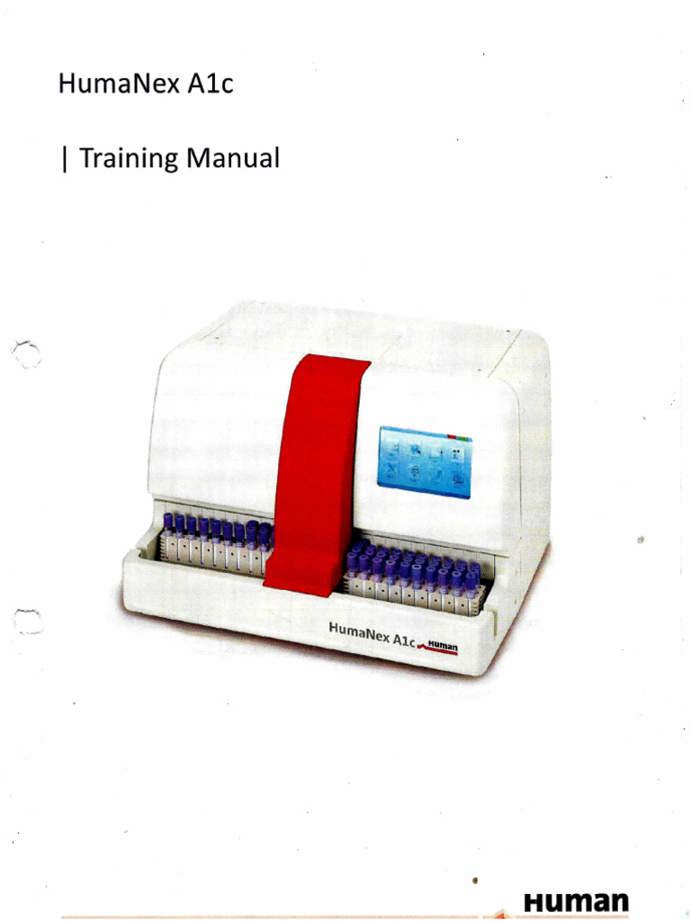Training Manual-HumaNex A1C | PDF