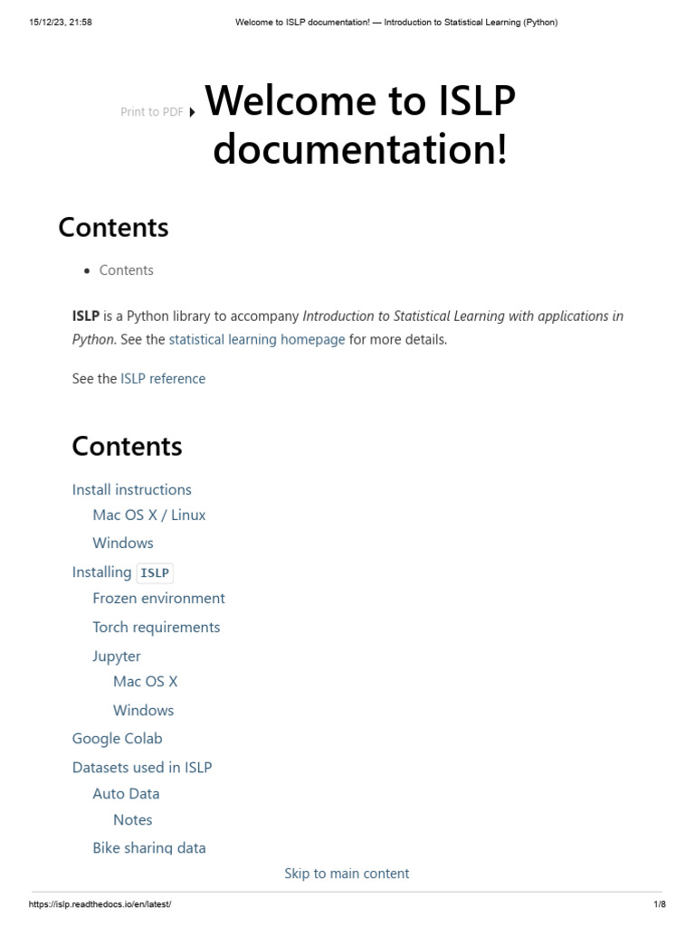 Welcome to ISLP documentation! — Introduction to Statistical Learning ...