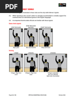 FIBA Basketball Referee Hand Signals Guide | PDF | Hand | Referee