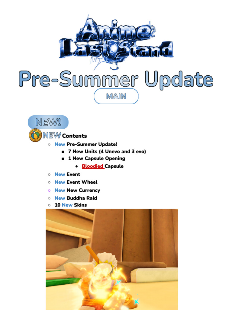 ALS Summer Update and New Units | PDF