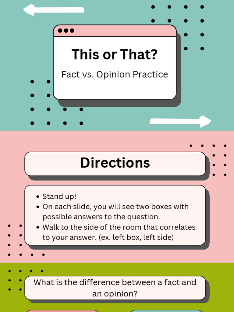Fact vs. Opinion | PDF