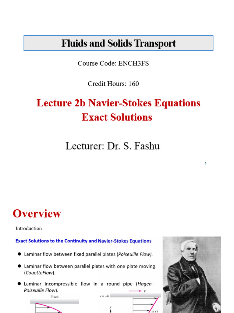 Exact Solutions to Navier-Stokes Equations | PDF | Navier–Stokes ...
