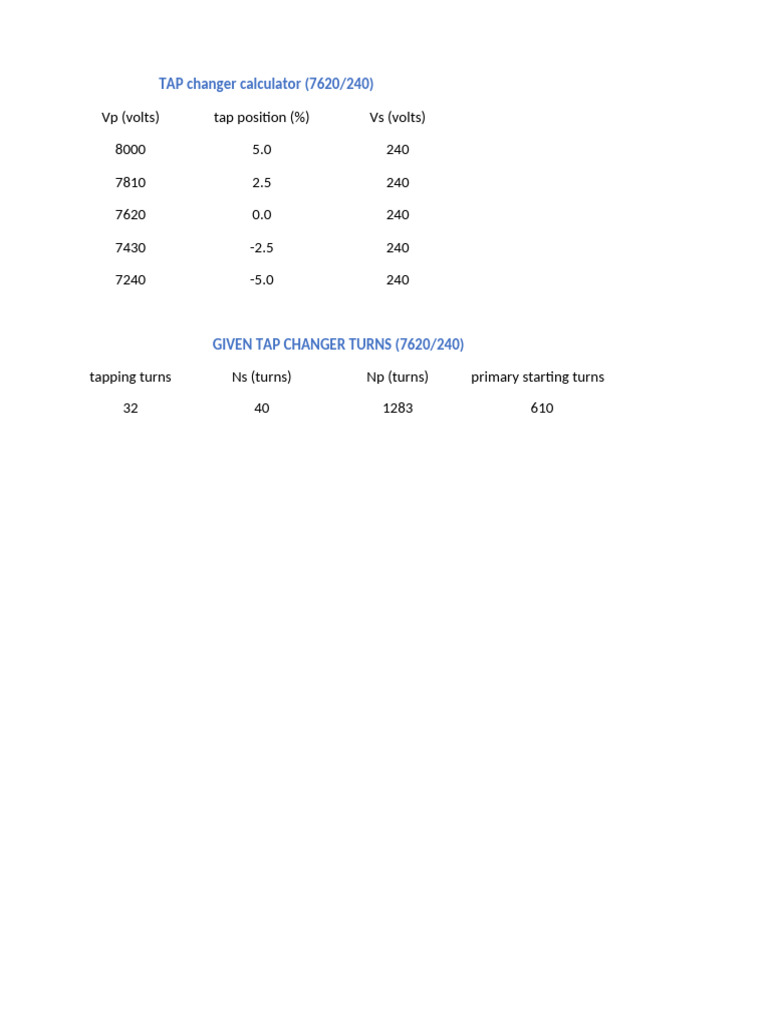 Transformer Calculator | PDF