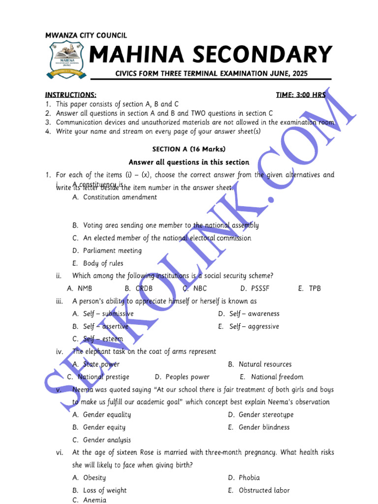 f3 Mahina Sec Terminal Senkolink - Com 2025 | PDF | Poetry | Ellipsis