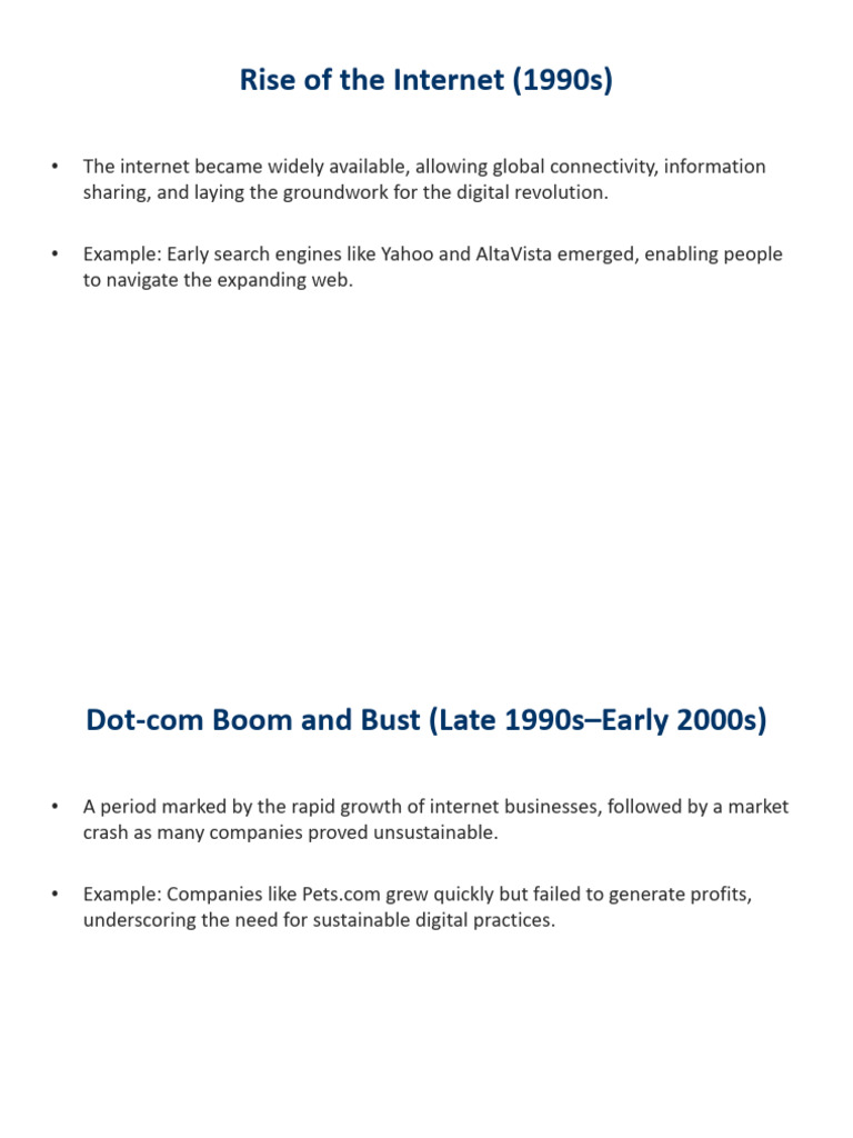 Digital Age Progression Presentation | PDF | Internet | Internet Of Things
