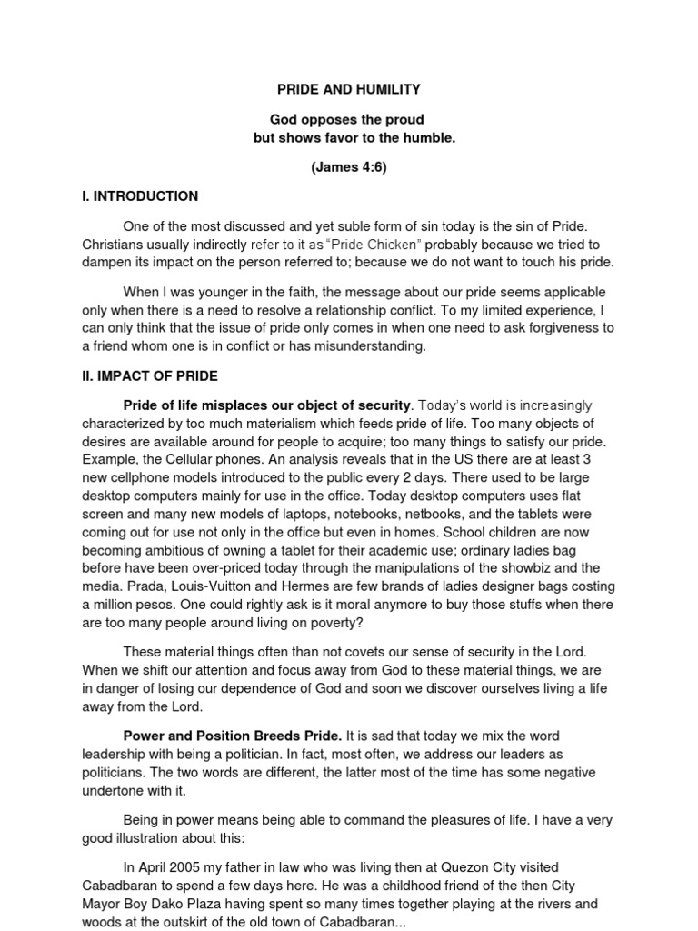 Message - Pride and Humility | PDF | Humility | Laptop