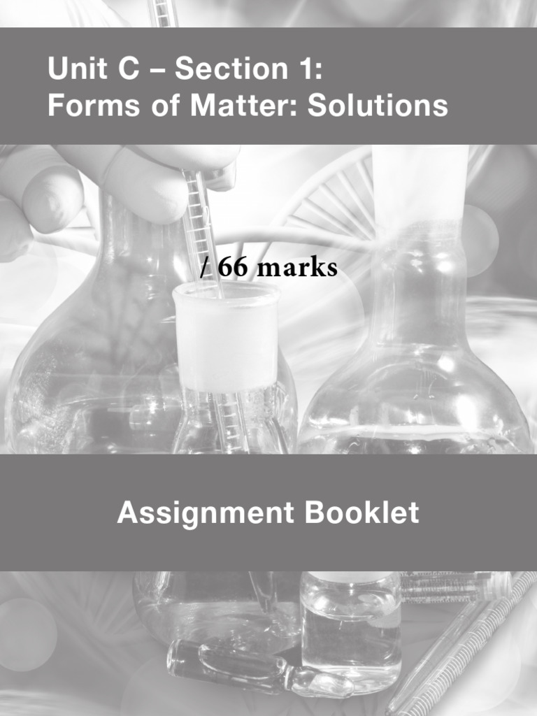 Chem 20 Unit C Section 1 AB PDF | PDF | Solubility | Chemistry