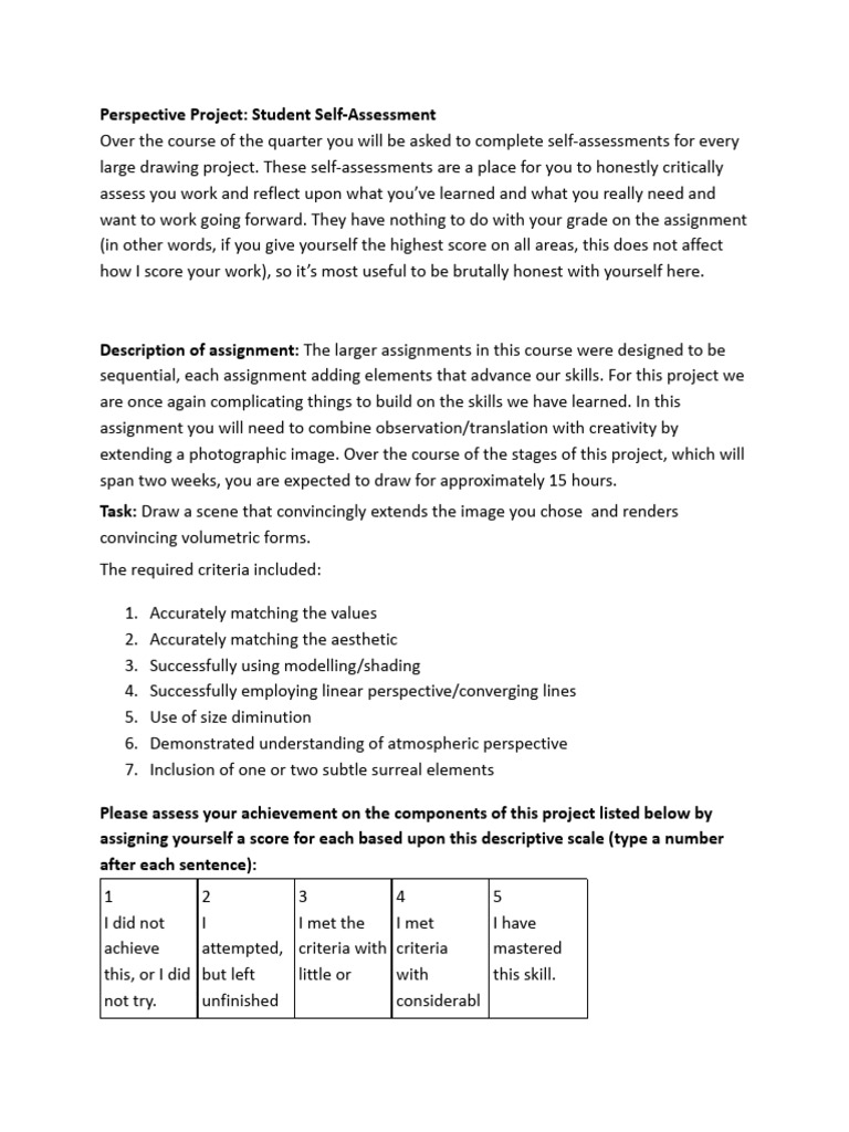 Image Extension Project Self Reflection | PDF | Drawing | Cognition