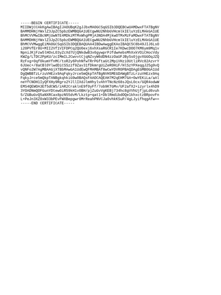 Harsh Singh 98 SSL Public Cert - Cert | PDF