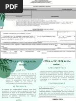 Cédula de Operación Anual COA 20_____ | PDF | Residuos | Combustibles