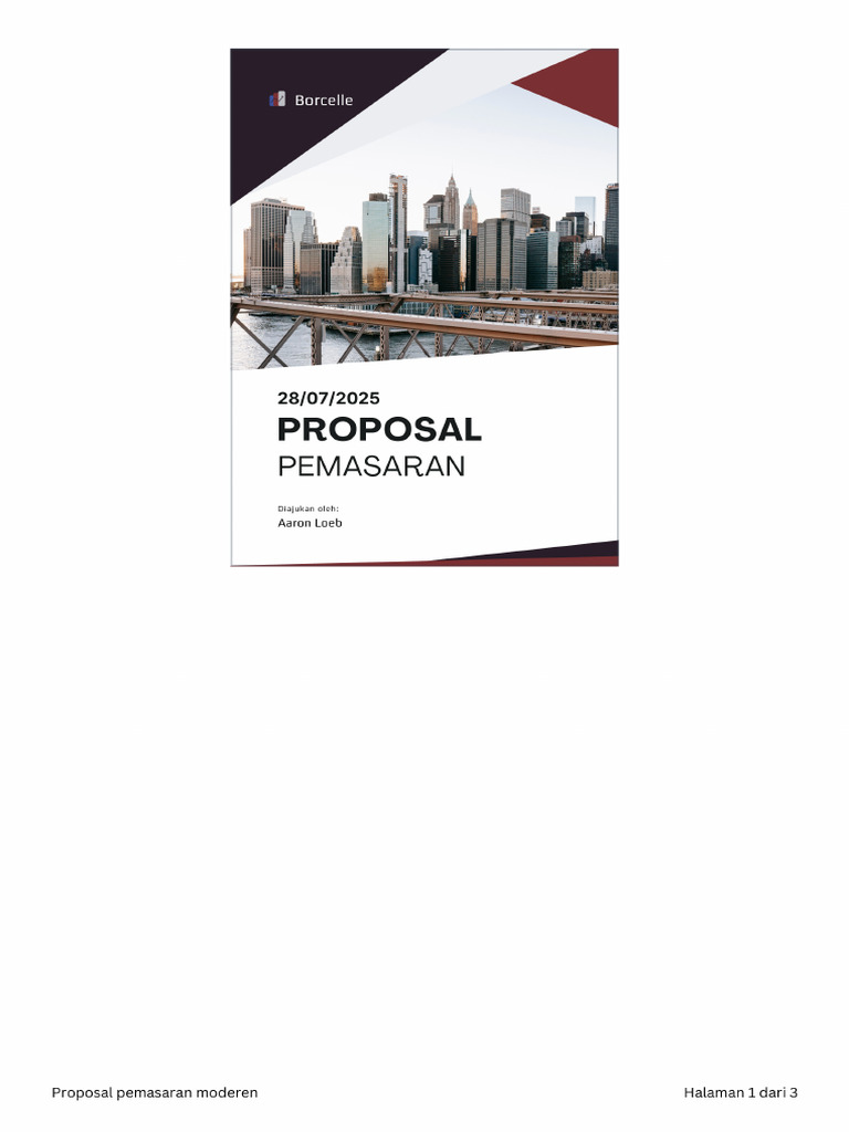 Proposal Pemasaran Moderen 20250509 221201 0000 | PDF