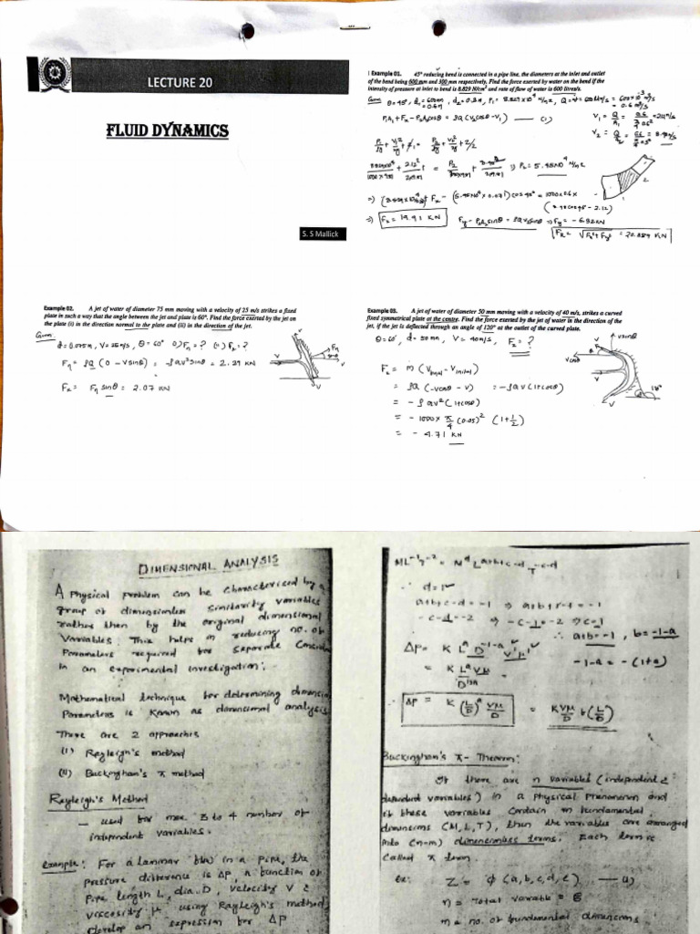 Dimensional Analysis | PDF | Fluid Dynamics | Mechanical Engineering