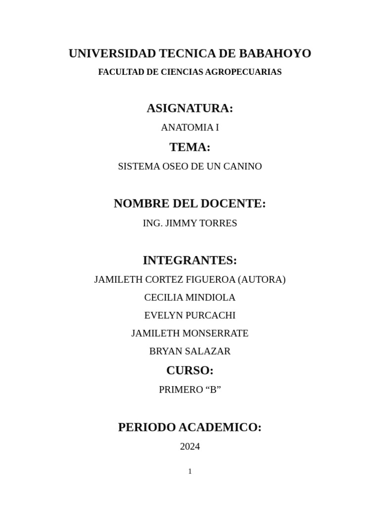 Informe Anatomia | PDF | Esqueleto | Sistema musculoesquelético