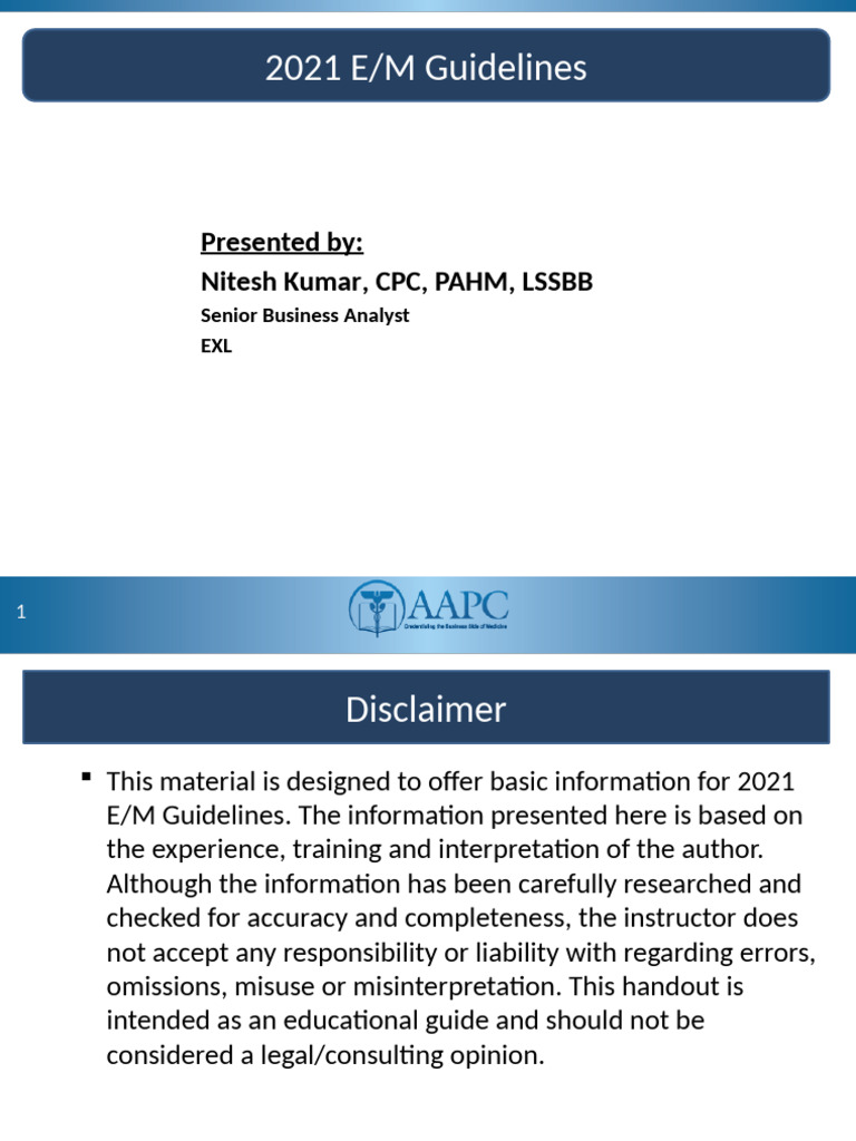 2021 E/M Guidelines Overview | PDF | Medical Diagnosis | Patient
