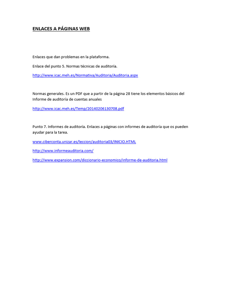 Enlaces A Páginas Web | PDF
