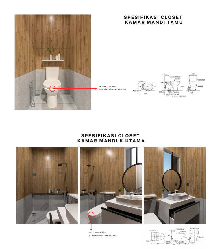 Rencana Kloset Kamar Mandi | PDF