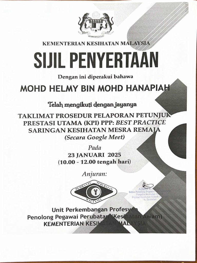 Saringan Kesihatan Mesra Remaja - Compressed | PDF