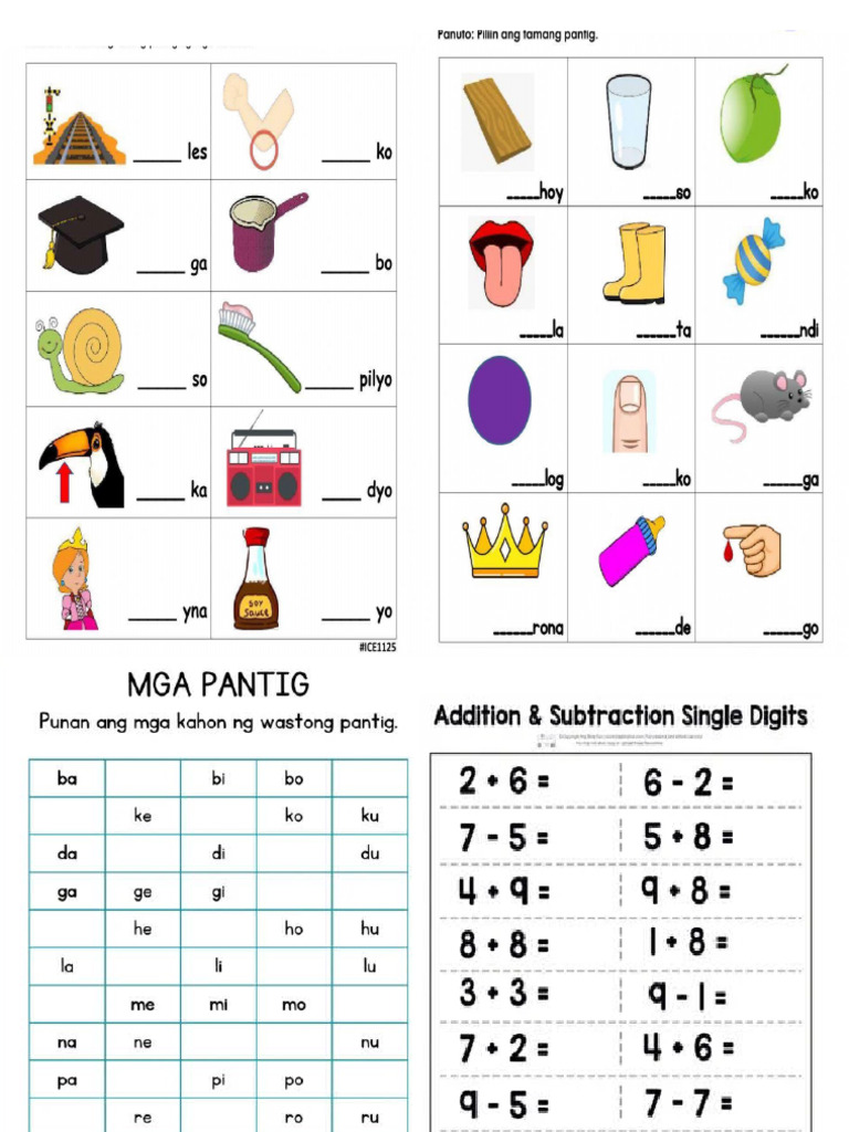 Grade 1 Pantig | PDF