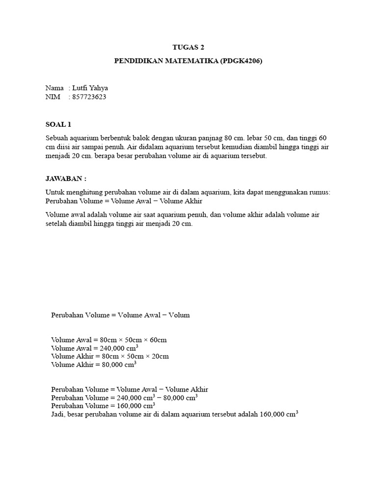 Tugas 2 MTK Lutfi Yahya | PDF