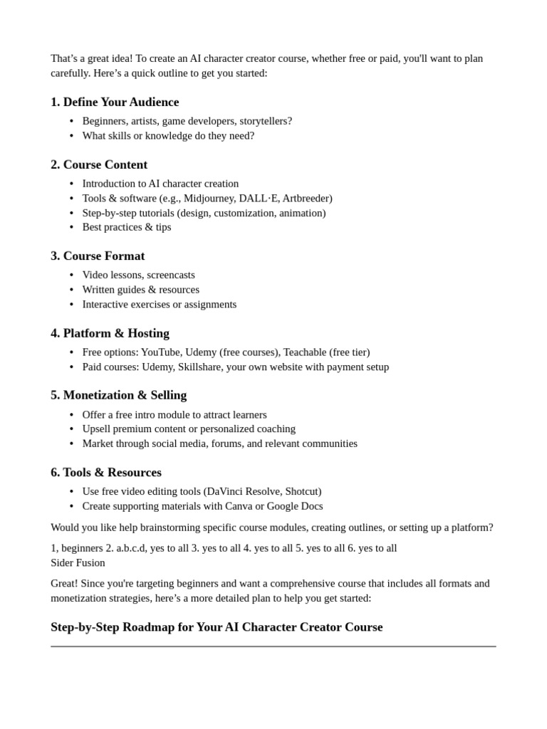 Full Character Creation Course Full Course | PDF | Artificial ...